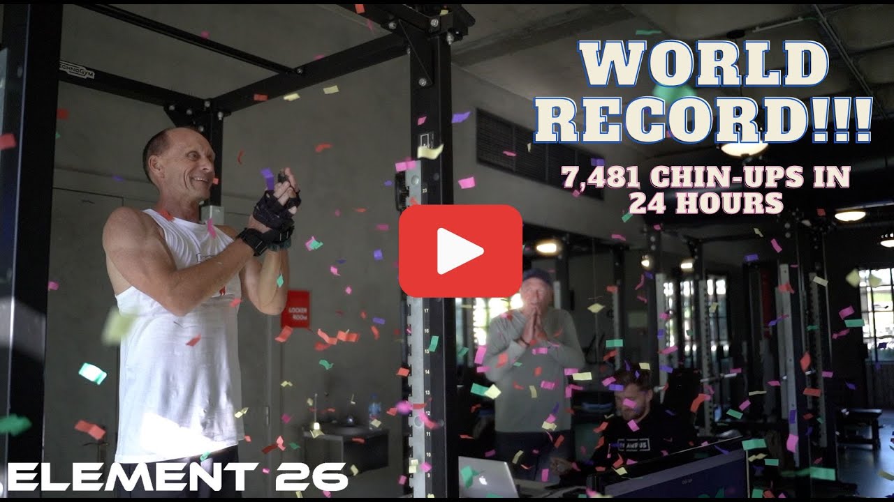 WORLD RECORD 7,481 Chin-ups in 24 hours! - YouTube