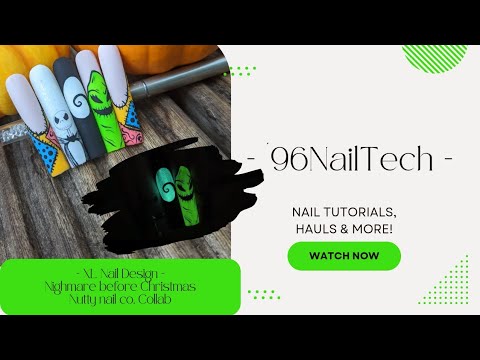 Nutty nail co collab - Disney XL glow in the dark - the nightmare ...