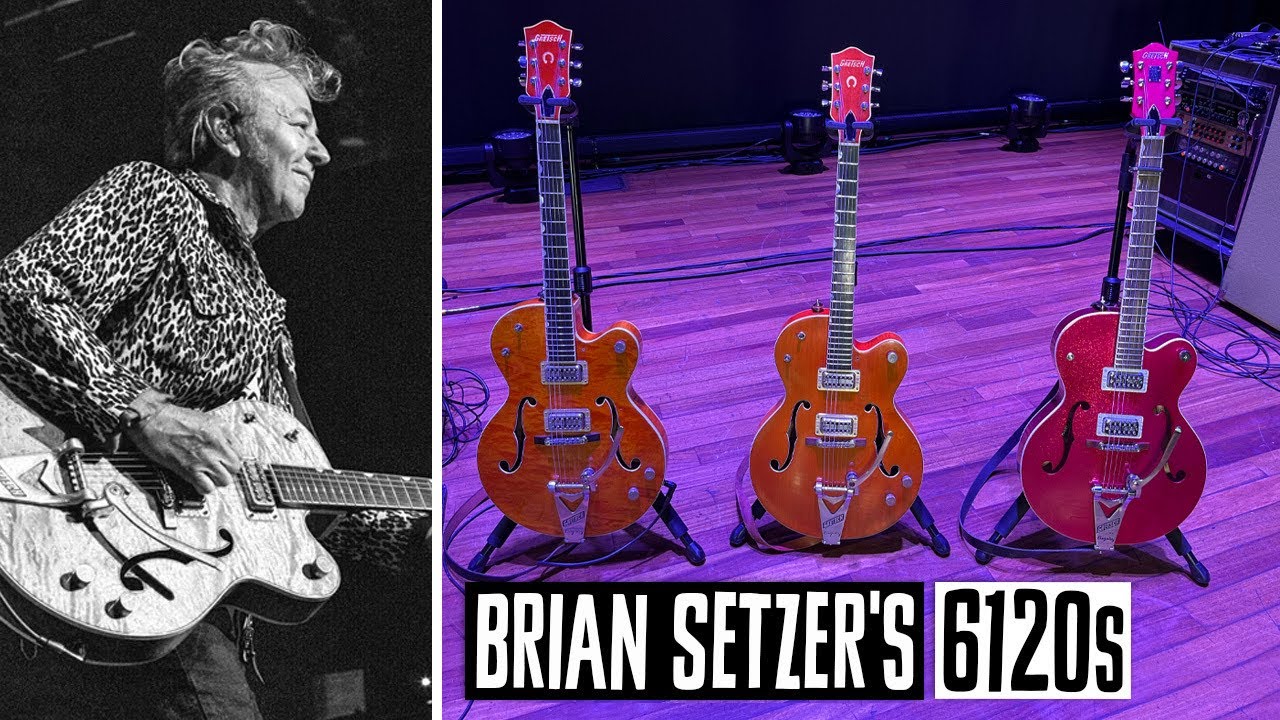 Brian Setzer's Vintage Gretsch Guitars 6120s - YouTube