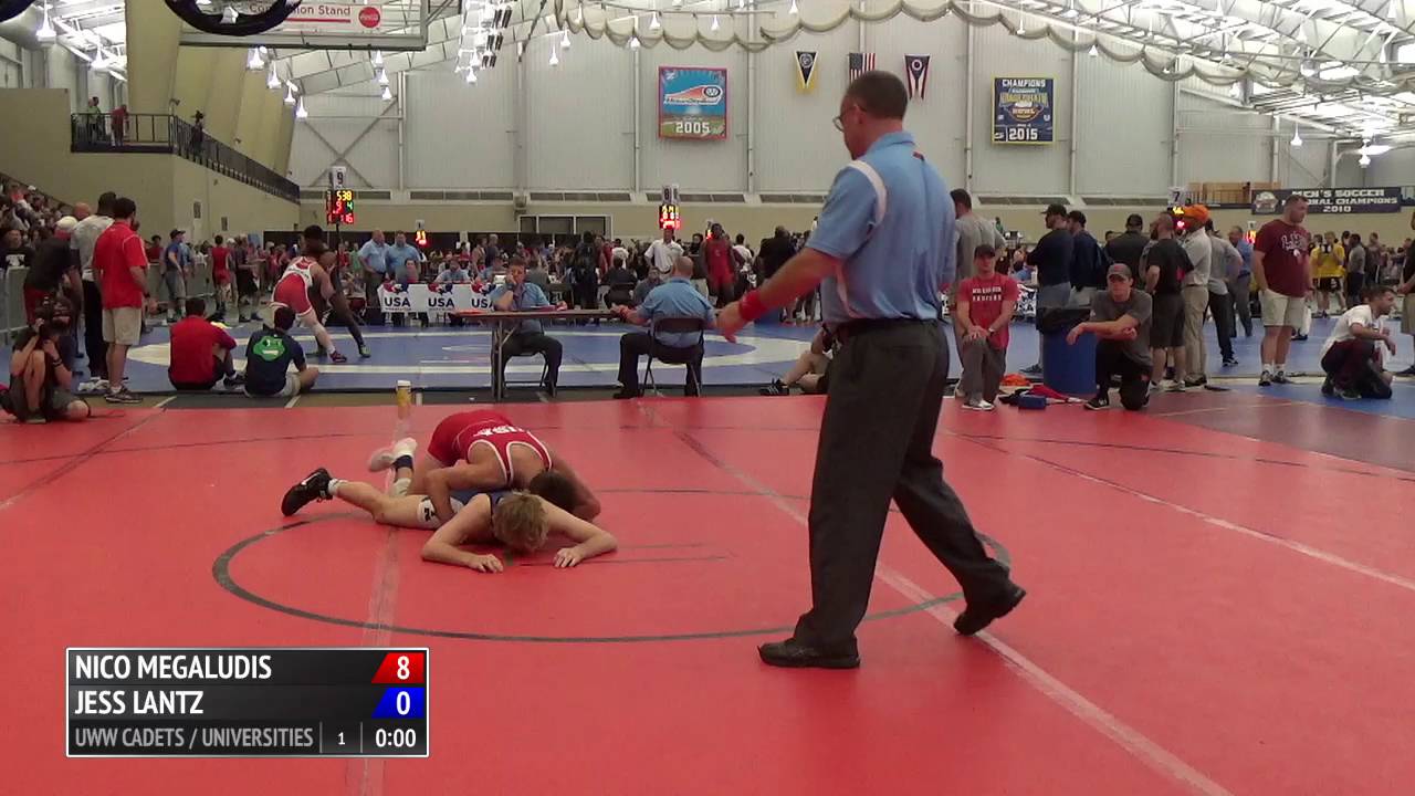 57kg q, Nico Megaluis, Nittany Lion WC vs Jens Lantz, Wisconsin - YouTube