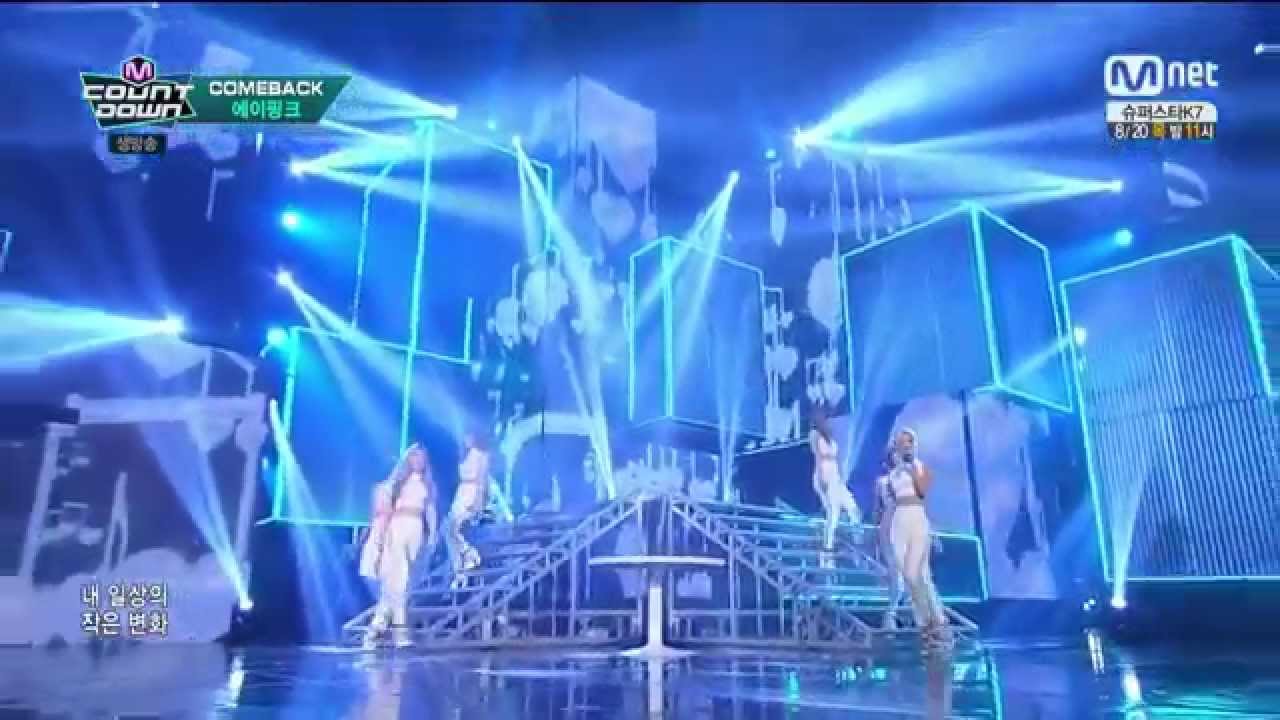 A Pink - Attracted to U Comeback Stage @ Mnet M! Countdown Episode 434 ...