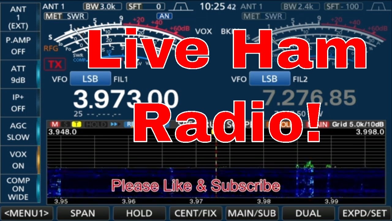 Live Net with the Icom 7610 Ham.Live and HDSDR - YouTube
