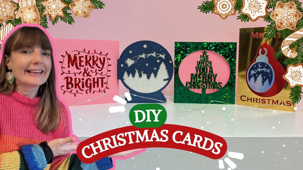 How to Make Cute Paper Cut Christmas Cards | Beginner-Friendly Tutorial ...
