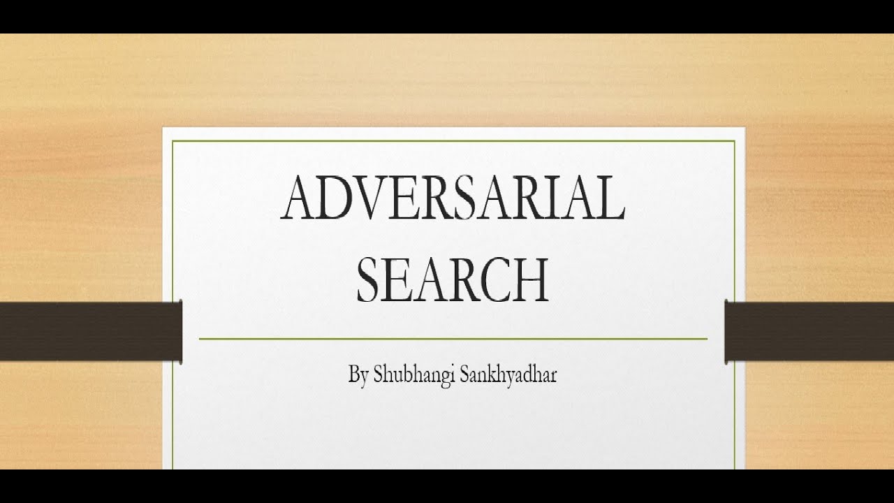 Adversarial Search - YouTube