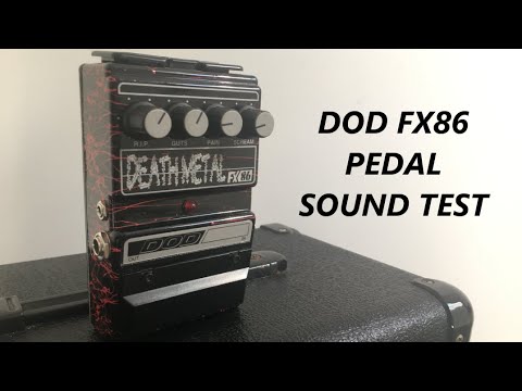 DOD FX86 Death Metal Distortion Pedal Sound Test - YouTube
