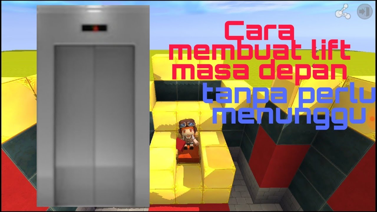 Cara membuat lift masa depan di mini world #mwba - YouTube