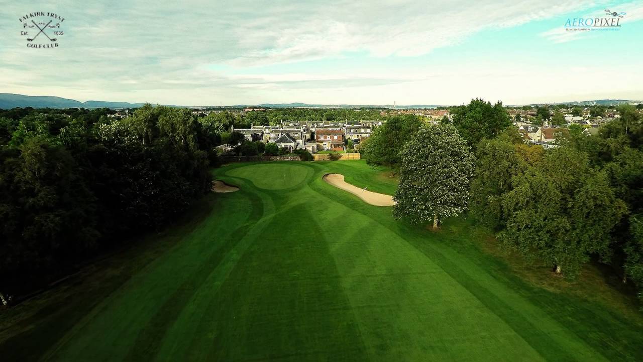 Falkirk Tryst Golf Club - Hole # 16 - Flyover - YouTube