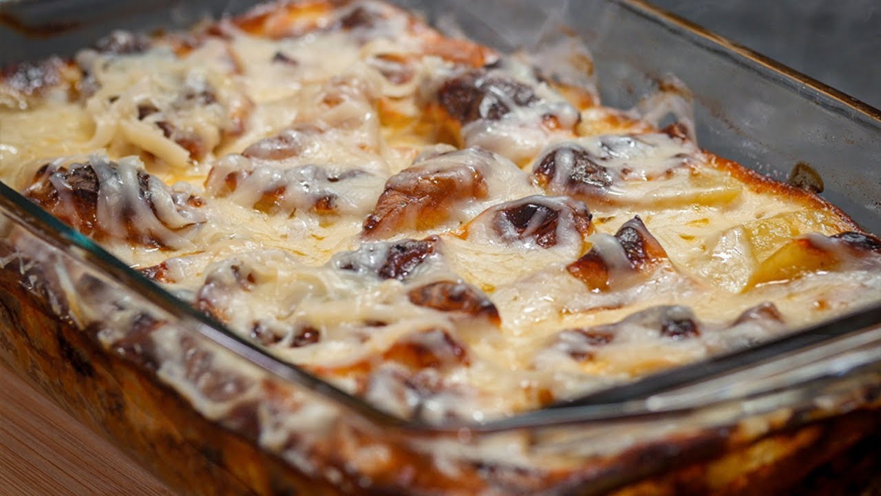 Musaka sa mesom i krompirom - YouTube
