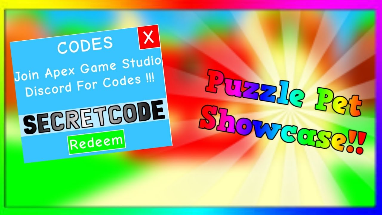 |Apex simulator| Puzzle Pet Showcase!! And *Secret* Code Location ...