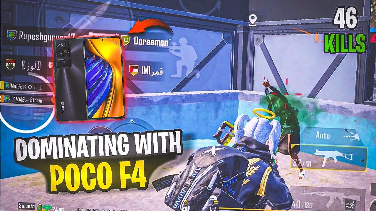 46 KILLS!🔥 POCO F4 GAMEPLAY IN SHADOW FORCE MODE | Smooth + 90fps ...