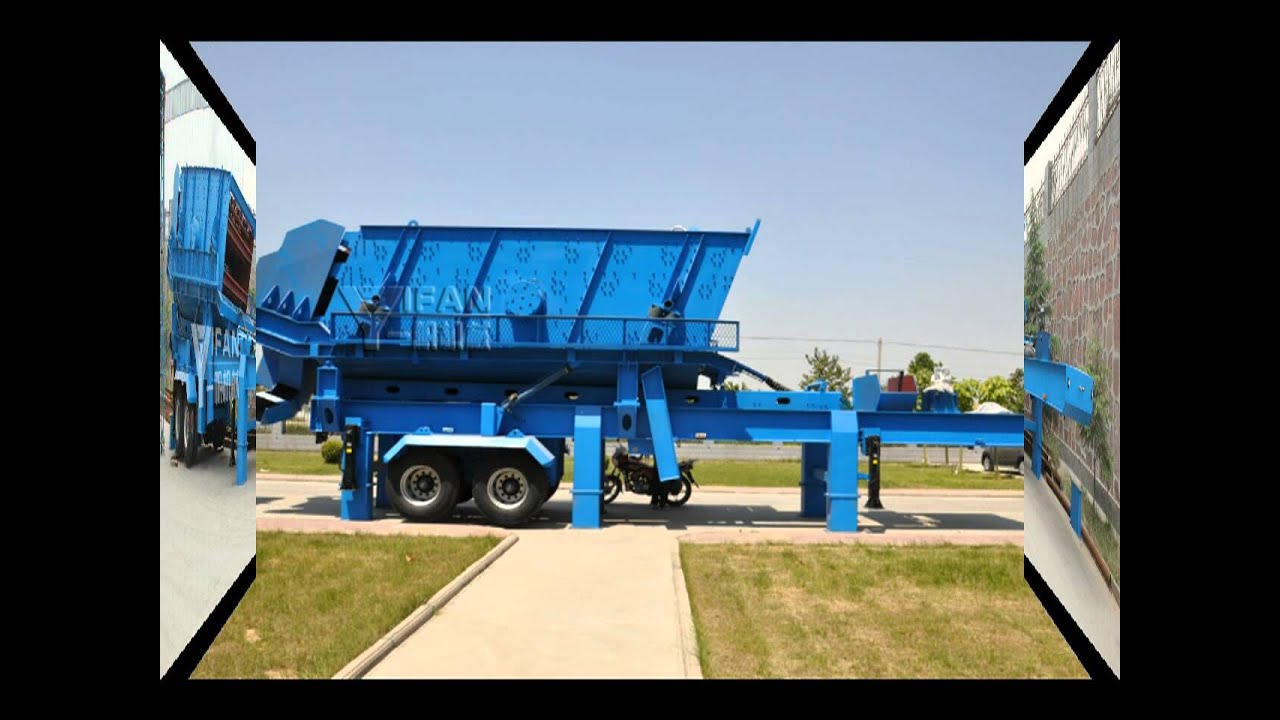 portable screening plant - YouTube