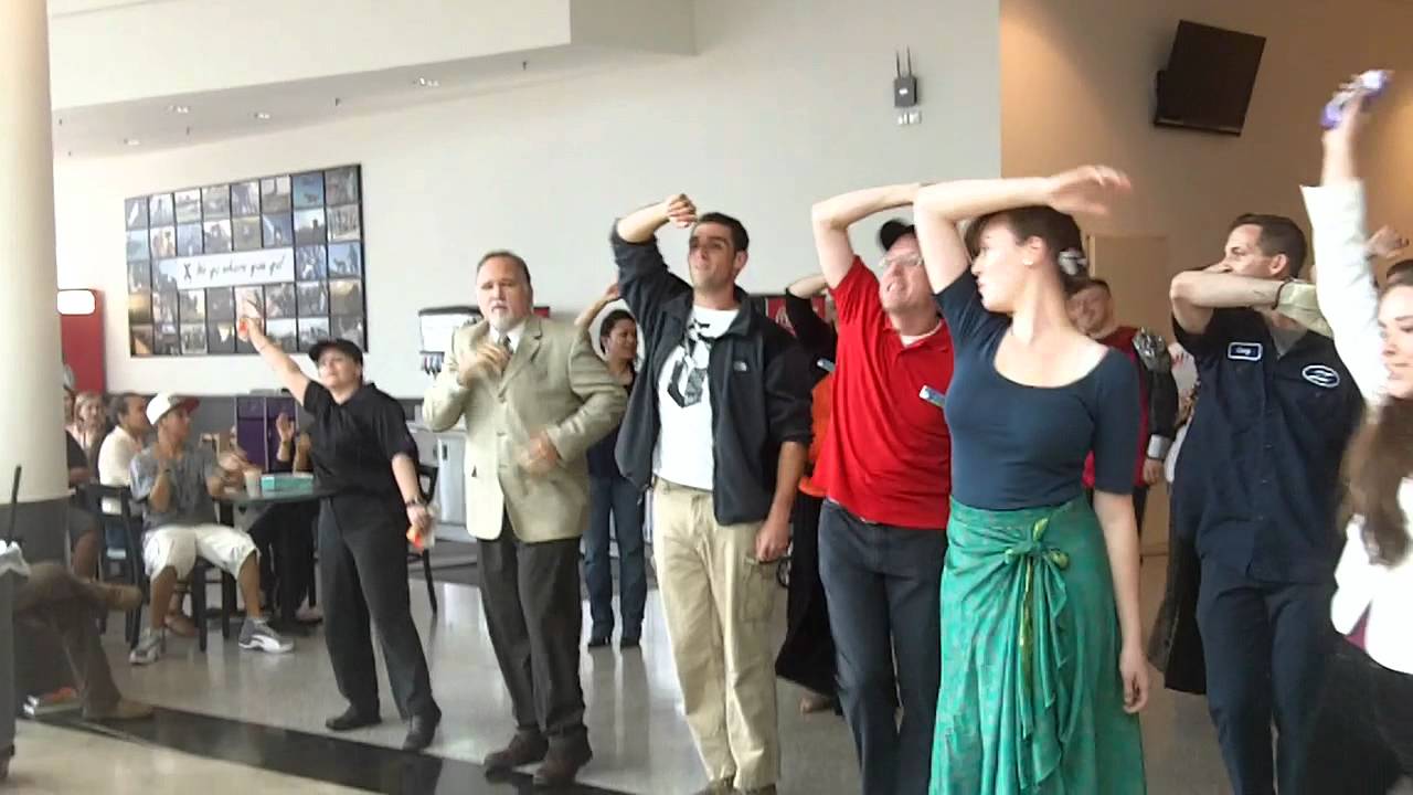 Rock of Ages Flash Mob at KMCC Germany - YouTube