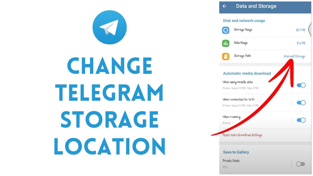 How to Change Telegram Storage Location? - YouTube