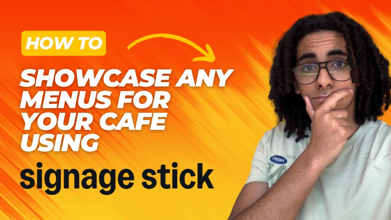 Create Beautiful Menus for Your Cafe with Amazon Signage Stick - YouTube