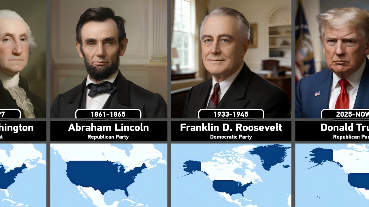 Timeline of US Presidents (1789–2025) - YouTube