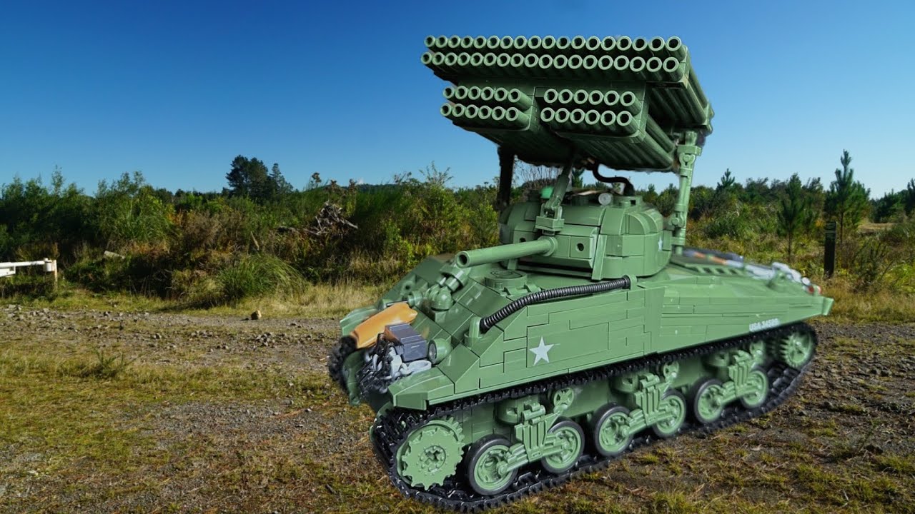 Sherman M4A3 & T34 Calliope - Cobi 2569- Review #cobi #sherman #tank # ...