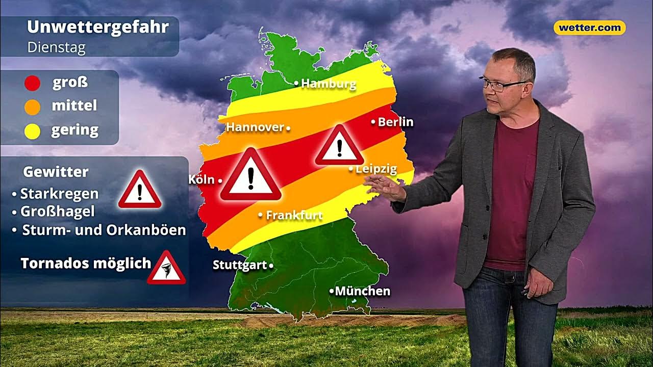 Wetter heute: Achtung, Schwergewitterlage! Hier droht Alarmstufe Rot - YouTube