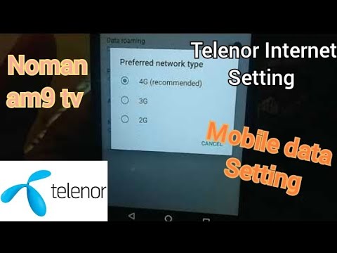 Telenor Internet Setting | Telenor 4g | Data Setting - YouTube