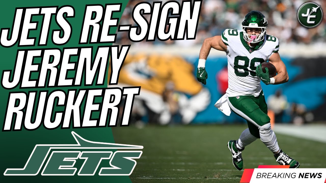 BREAKING: New York Jets RE-SIGN Jeremy Ruckert | 2 Year $10 Mil - YouTube