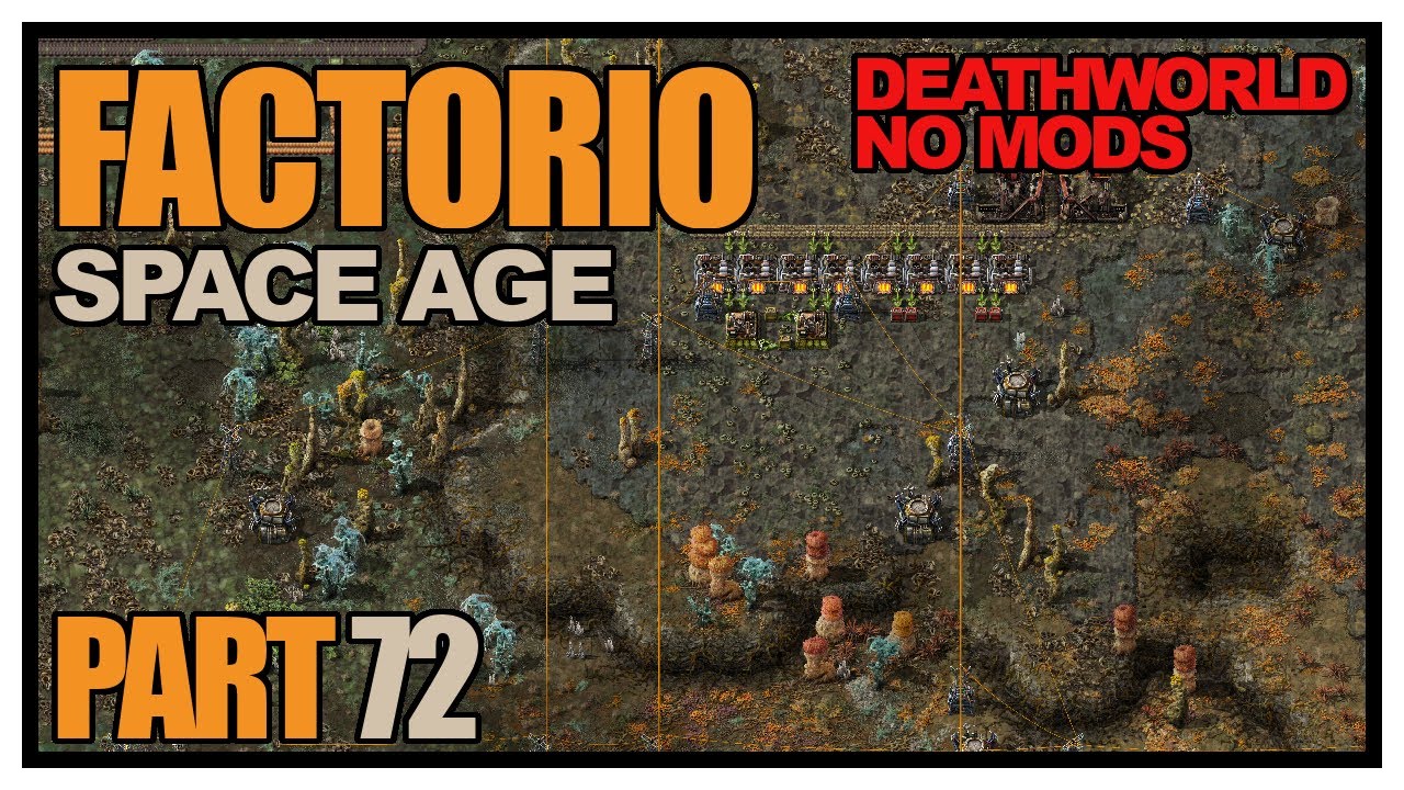 Factorio Space Age - Episode 72 - Artillery on Gleba?! (Deathworld, no ...
