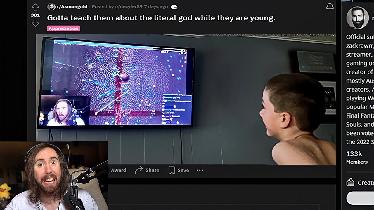 Asmongold SHOCKED kids actually watch his stream - YouTube