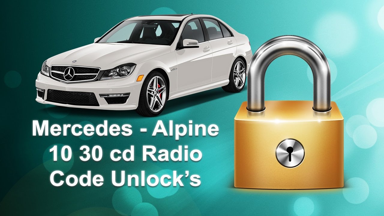 How To Find Mercedes Radio Code Serial Alpine MF2199/MF2910/MF2197 ...