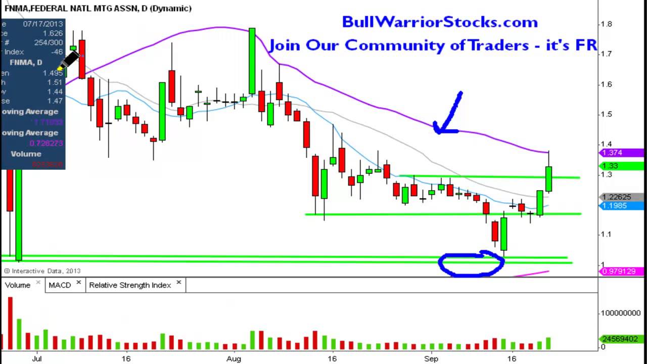 Federal National Mortgage Association (FNMA) Penny Stock Trading Chart ...