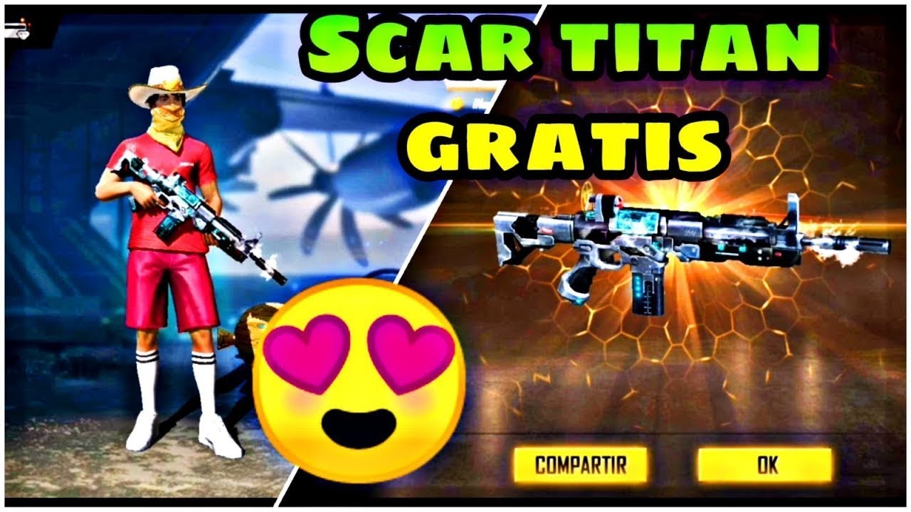 SCAR TITAN Gratis FREE FIRE - YouTube