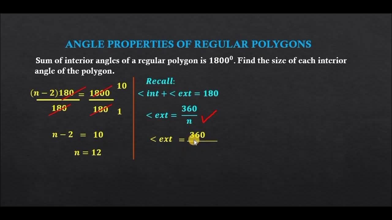 Mastering Regular Polygon Angles: Interior, Exterior, and Sum - YouTube