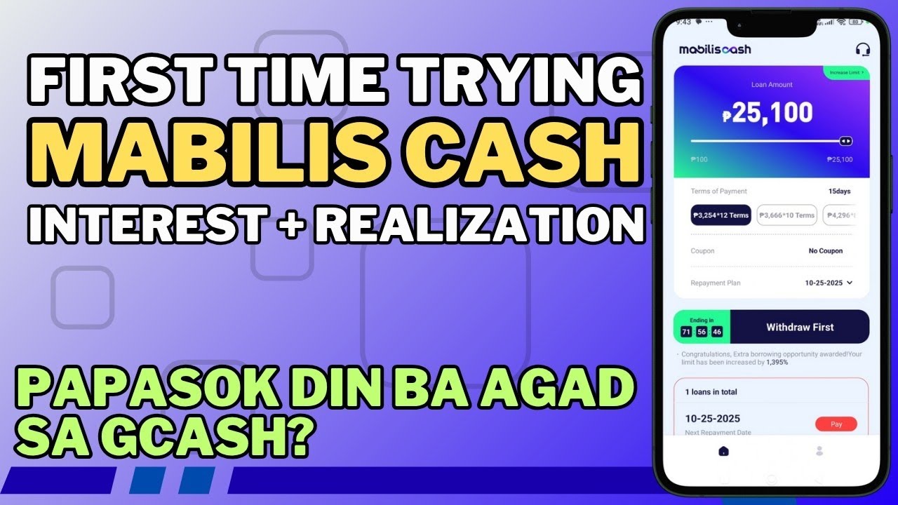 FIRST TIME TRYING MABILIS CASH! OK BA? MAGKANO INTEREST? PAPASOK BA ...