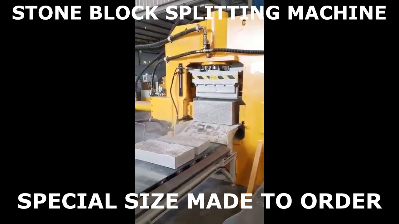 AUTOMATIC STONE BLOCK SPLITTING MACHINE - YouTube