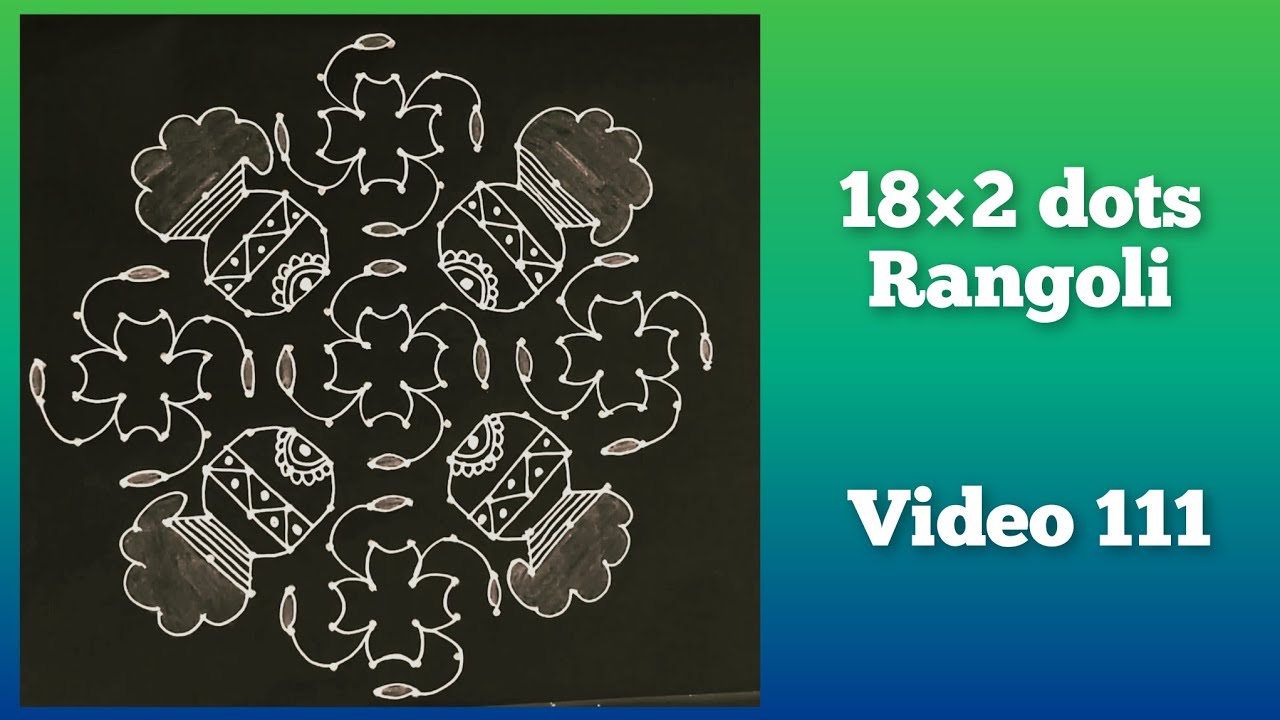 creative pongal panai kolam 2024|special pongal pot Rangoli |18×2 dots ...