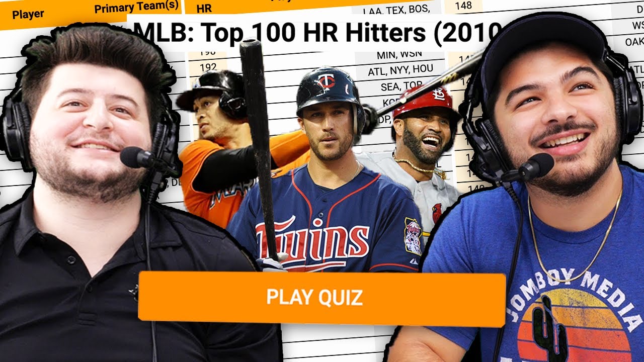 Can we name every player to hit 100 Home Runs in the 2010's? - YouTube