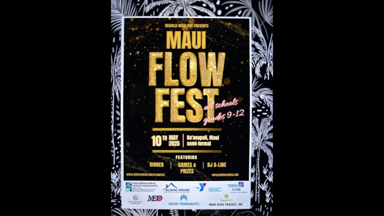 LAHAINA FIRES UPDATE - 'FLO FEST' BIGGEST MENTAL HEALTH EVENT 4 TEENS ...