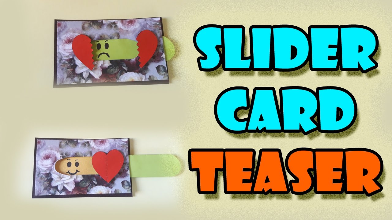 TEASER - Slider card tutorial | Valentines Day Card Ideas | slider card ...