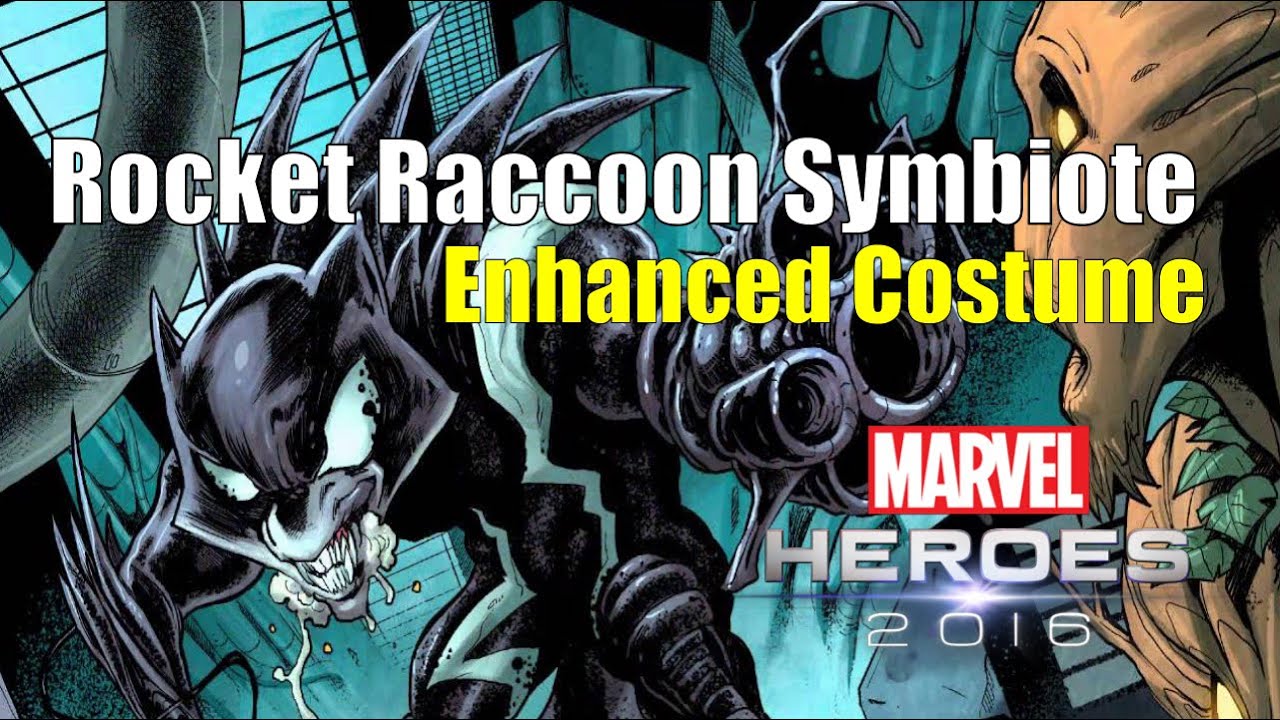 Marvel Heroes 2016: Rocket Raccoon Enhanced Symbiote Costume - YouTube