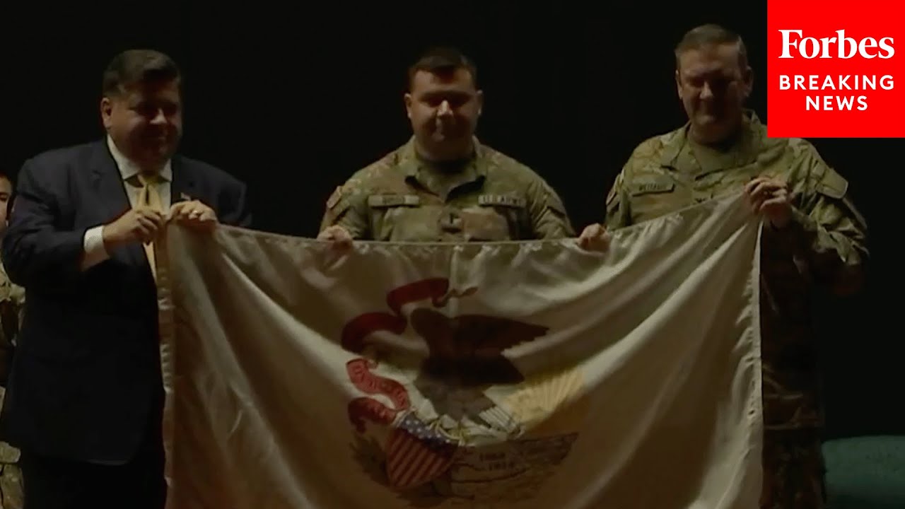Gov. Pritzker Speaks At Illinois National Guard 333rd Military Police ...