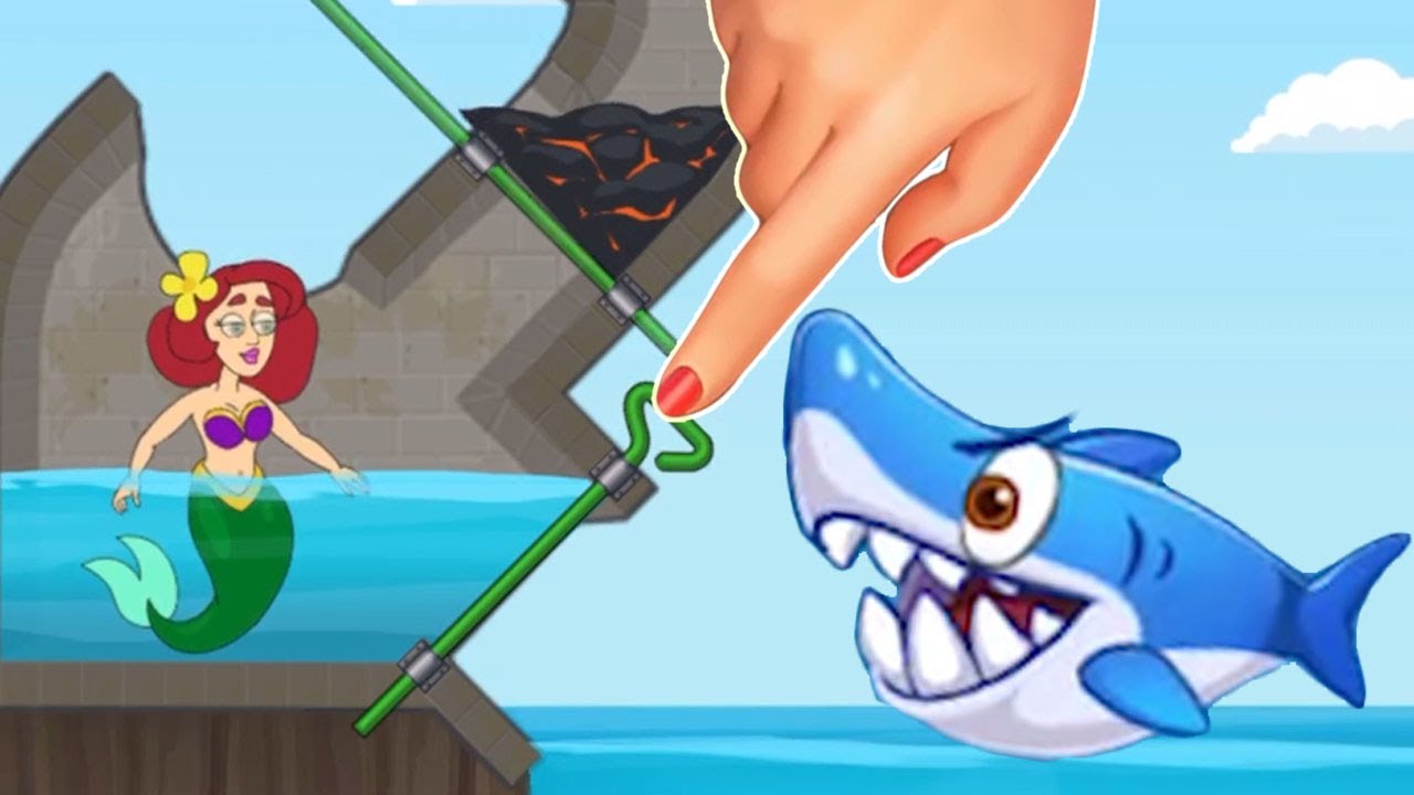 Fishdom Save the fish game | Save the mermaid android pull pin game ...