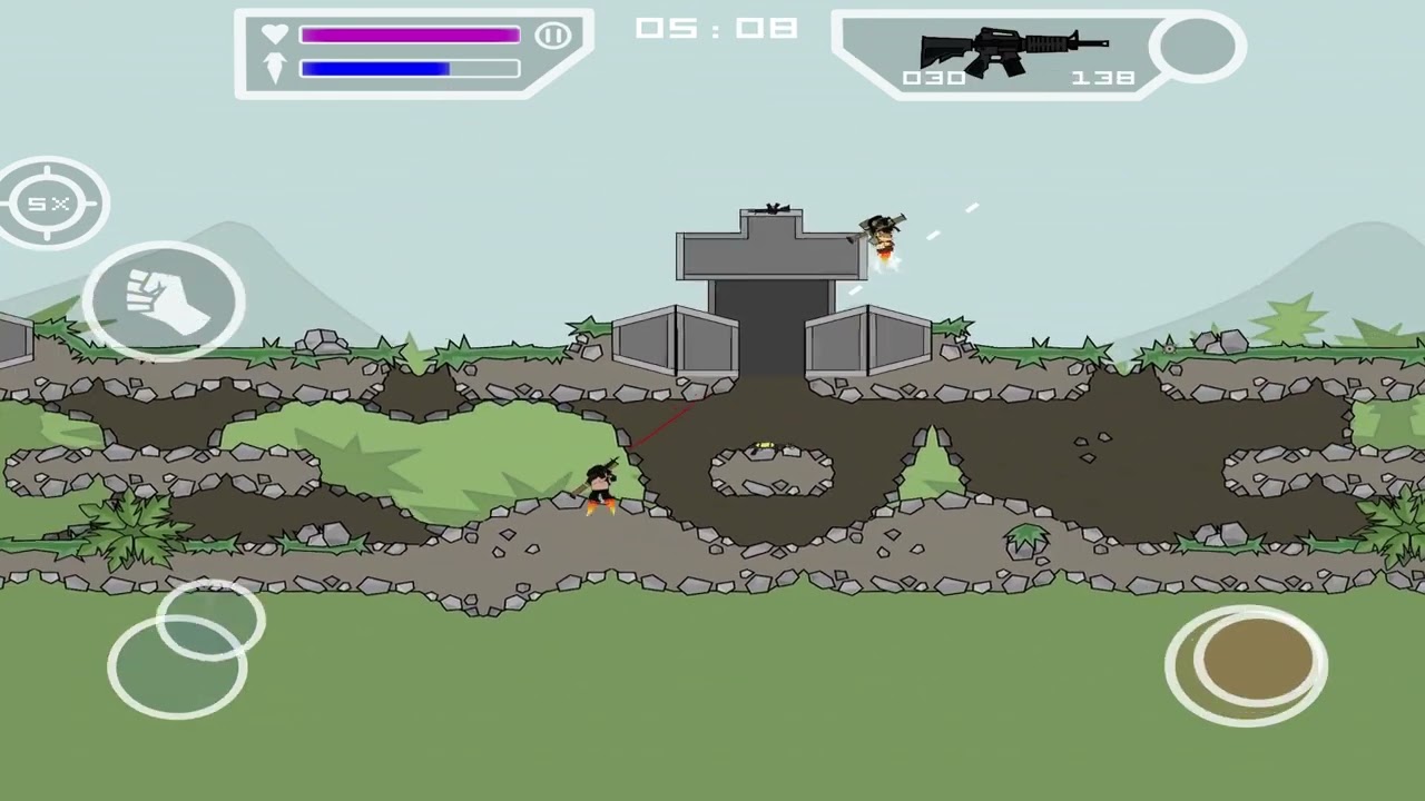 Mini Militia: Near vs Stark (First To 5) - YouTube