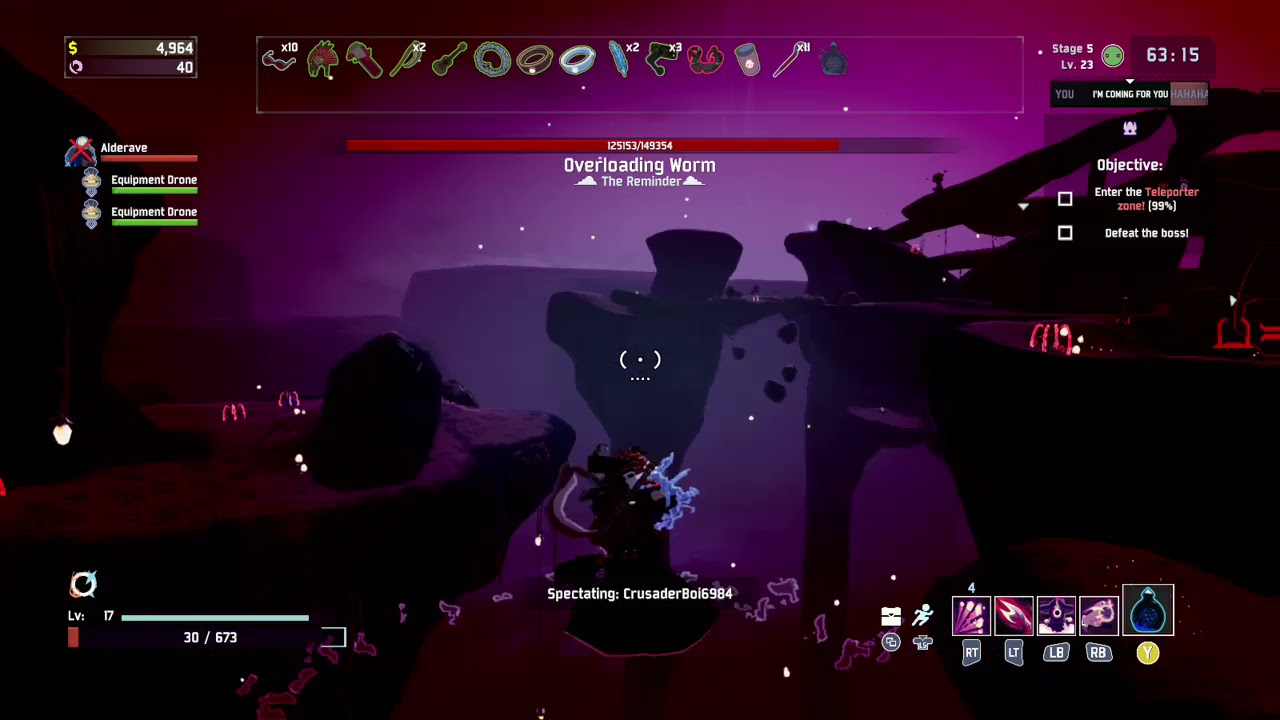 I broke the overloading worm in risk of rain 2 - YouTube