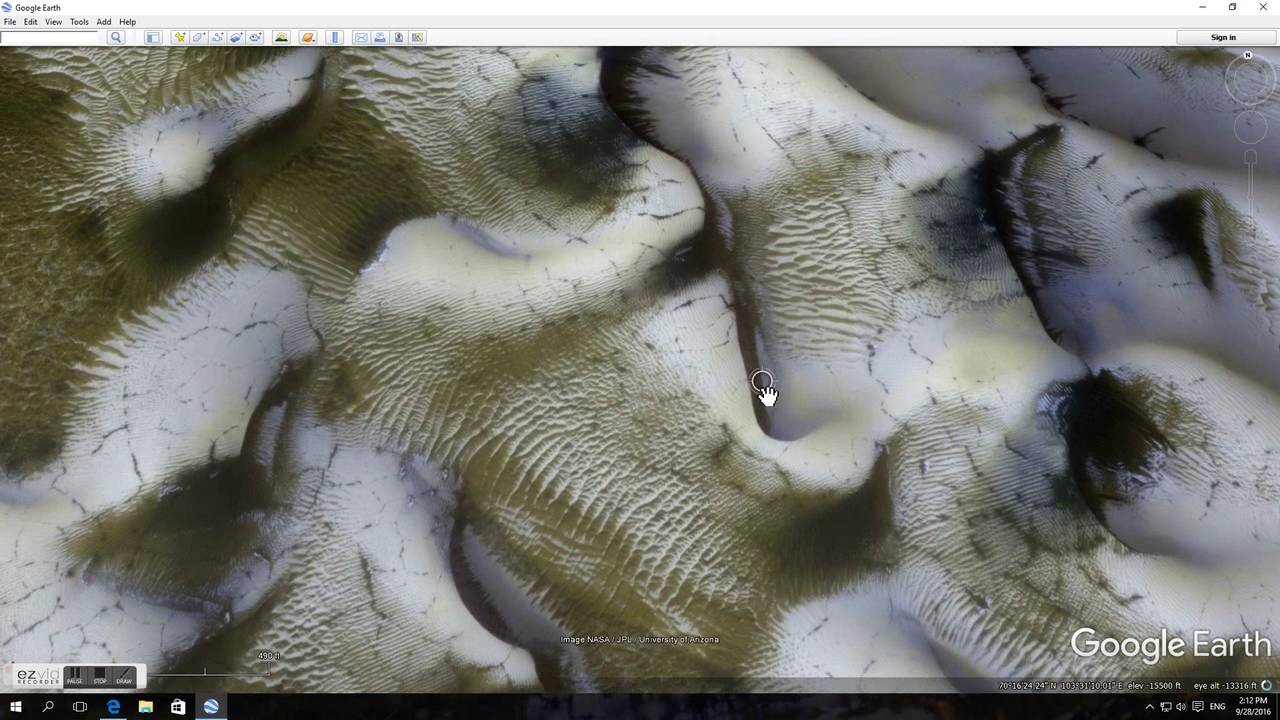 Waterfalls on Mars - YouTube