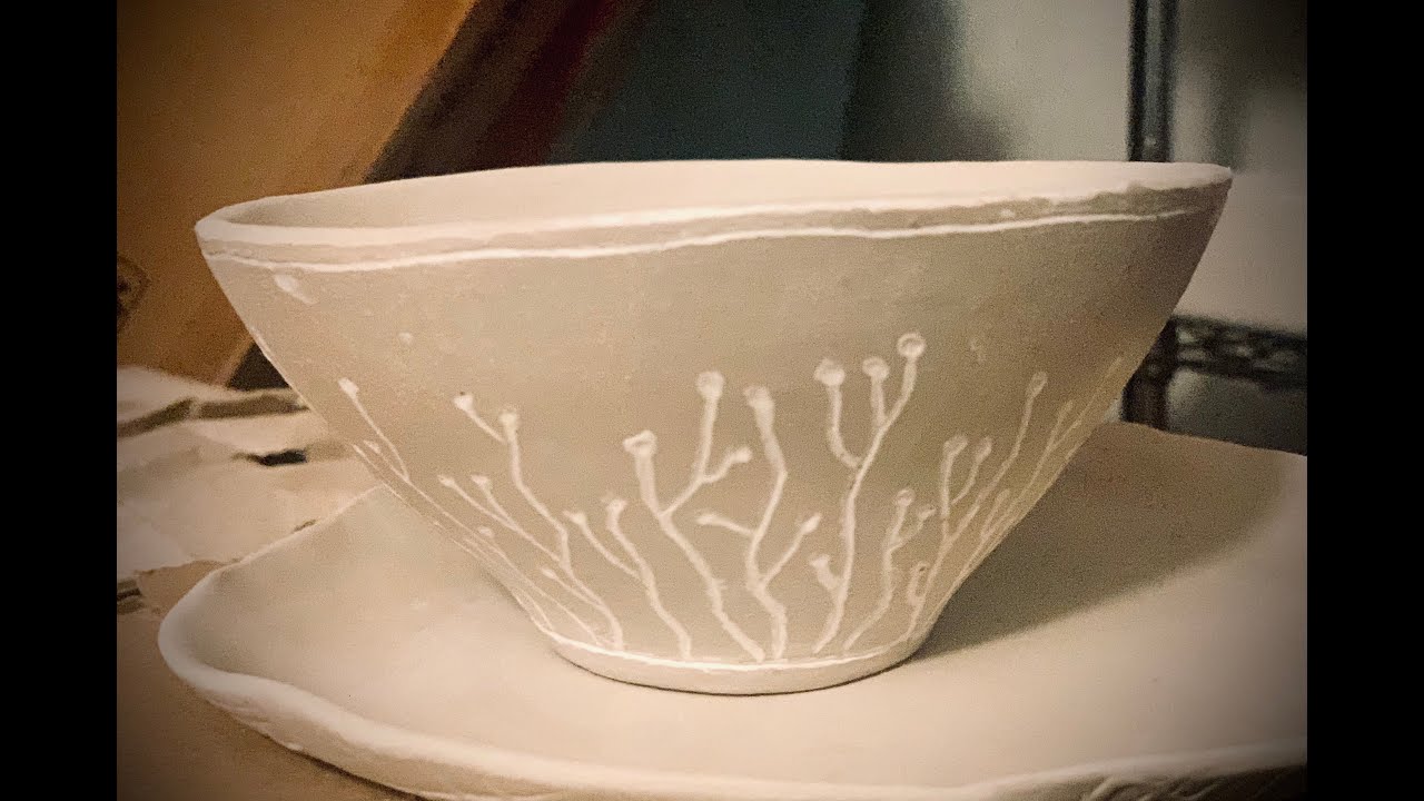 Mishima Inlay on a Cone Bowl - YouTube