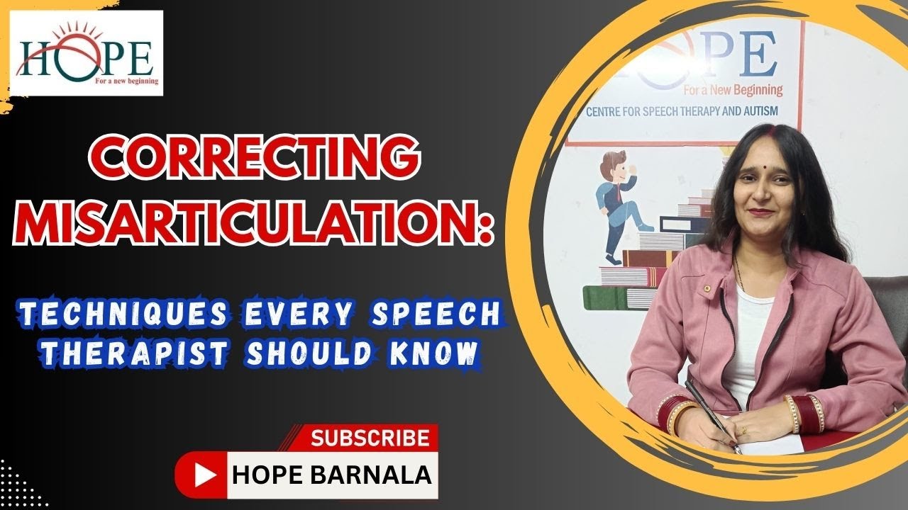 Misarticulation #hope speech therapy Centre #how to proceed therapy for ...