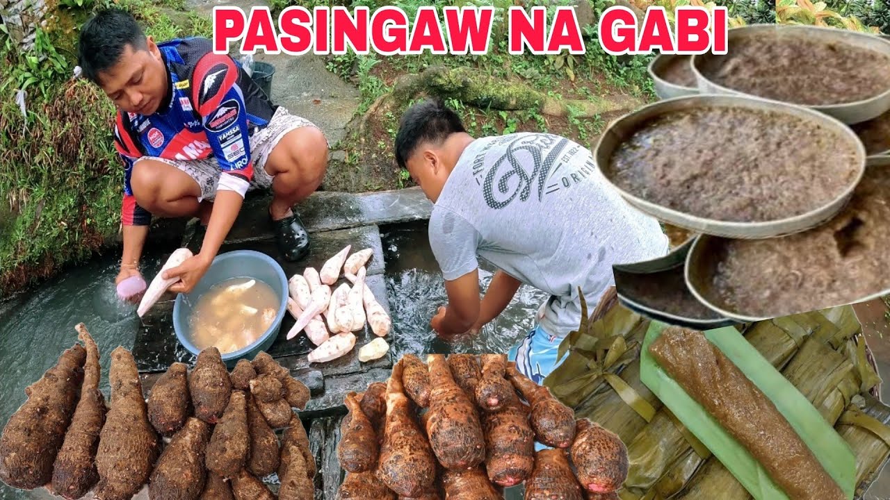Suman na gabi..Pasingaw Tulong tulong kaming magkakapated sa paggawa ...