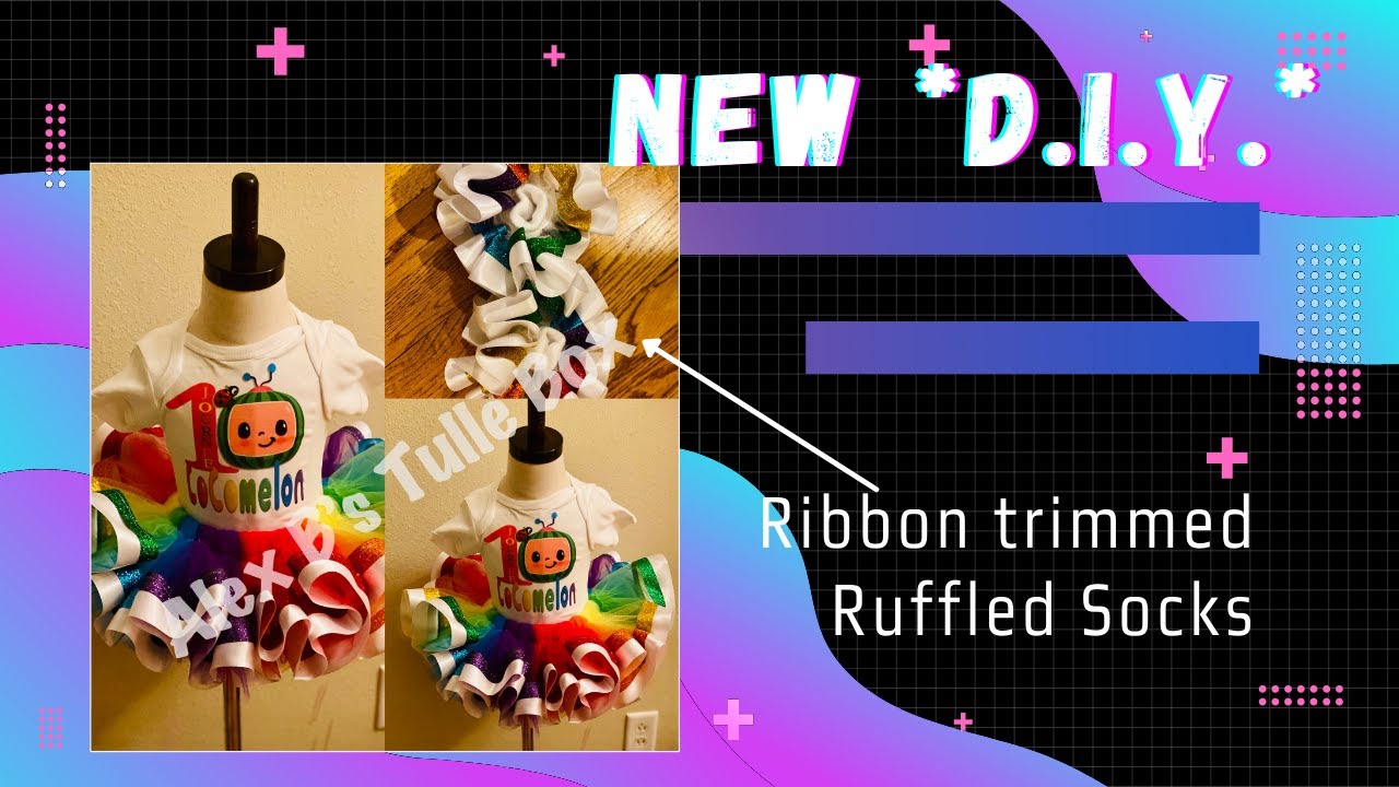 Ruffled Socks, TUTU SOCKS *DIY* - YouTube