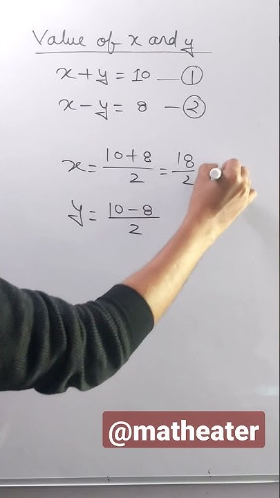 #shorts | #value of X and Y in pair linear equations of two variables | #basicmaths | #tricks ...