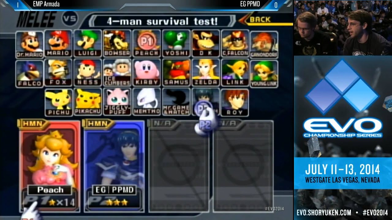 EVO 2014 - Super Smash Bros Melee - Armada (Peach) vs PPMD (Falco ...