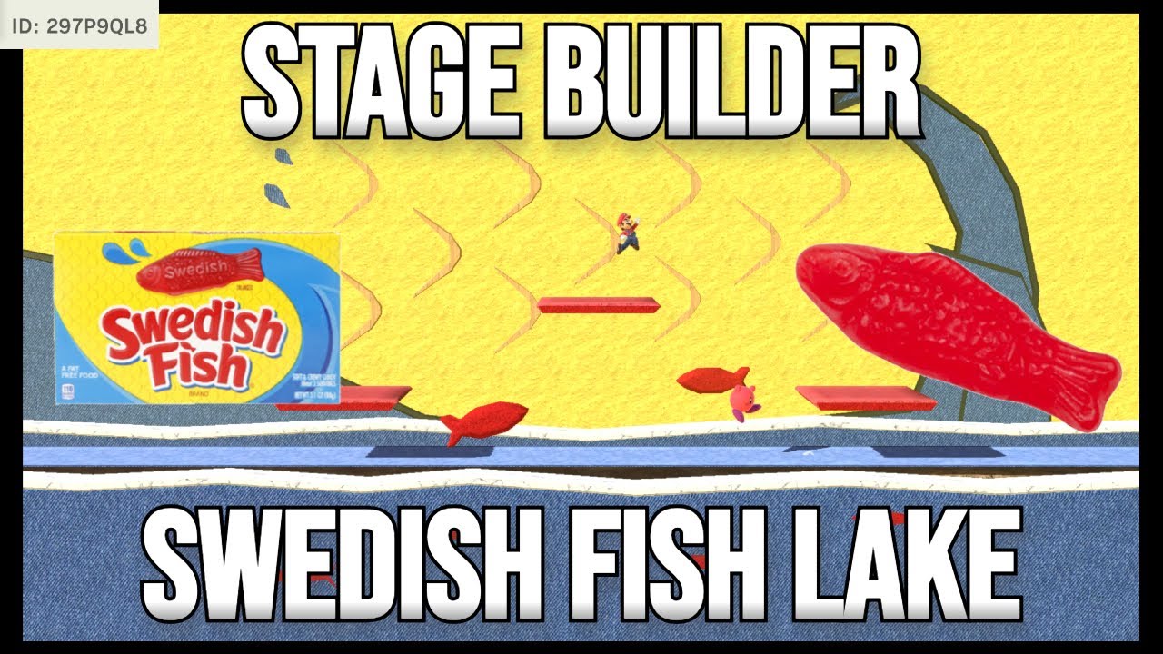 Super Smash Bros. Ultimate - Stage Builder - "Swedish Fish Lake" - YouTube