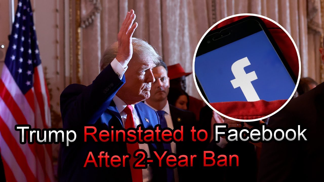 Trump Reinstated to Facebook After 2 Year Ban - YouTube