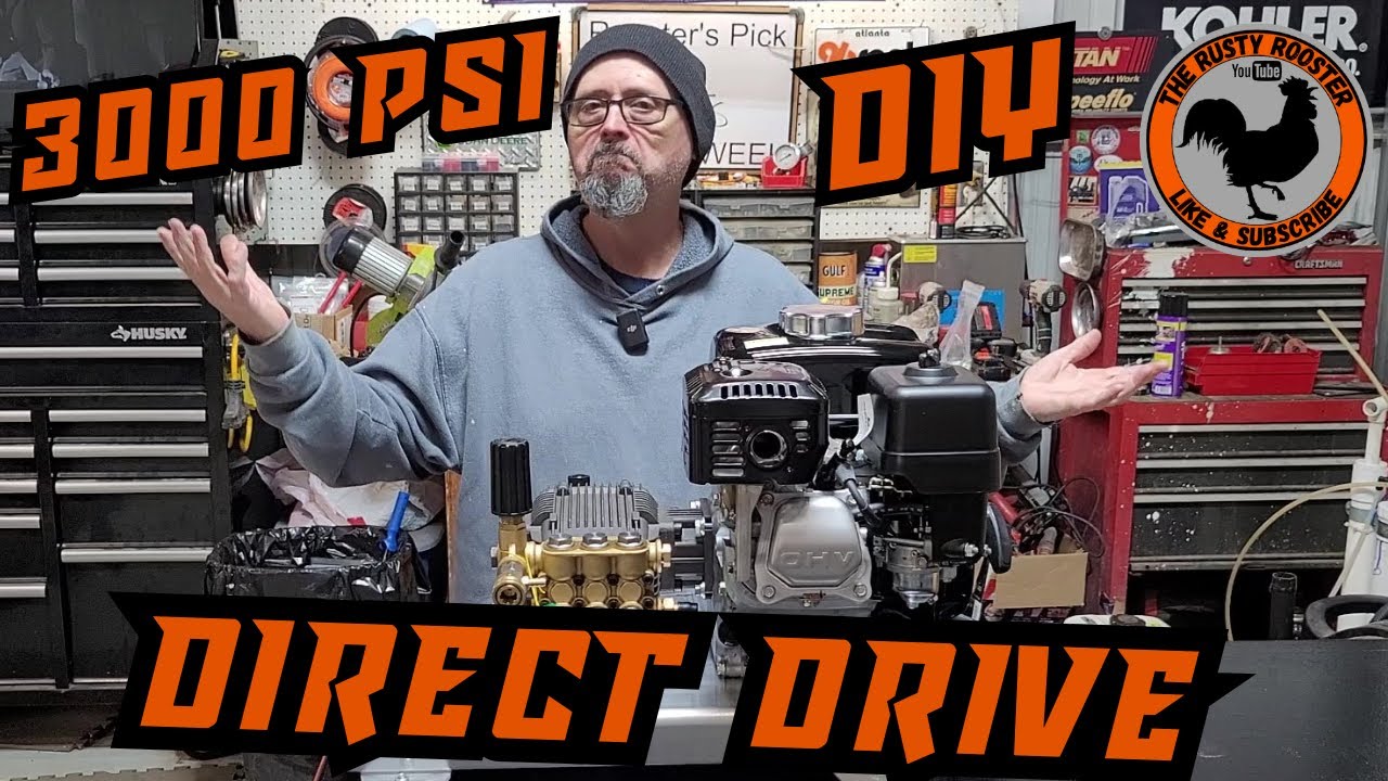"Custom Pressure Washer Build: Mi-T-M Pump 3-0414 + Honda GX200 Setup ...